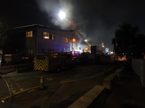 60 firefighters tackle warehouse blaze on West Gate - EALING.NEWS - The ...